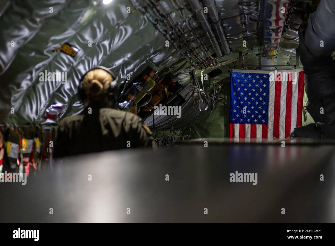 Tech. Sgt. Lizzie Carey, an inflight refueler assigned to the 117th Air ...