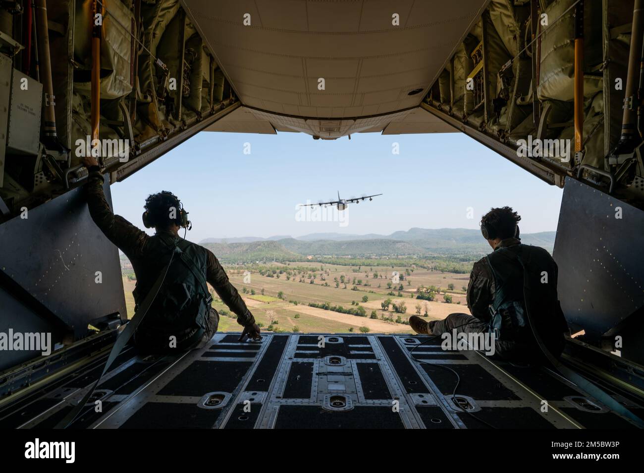U.S. Air Force loadmasters assigned to the 1st Special Operations ...