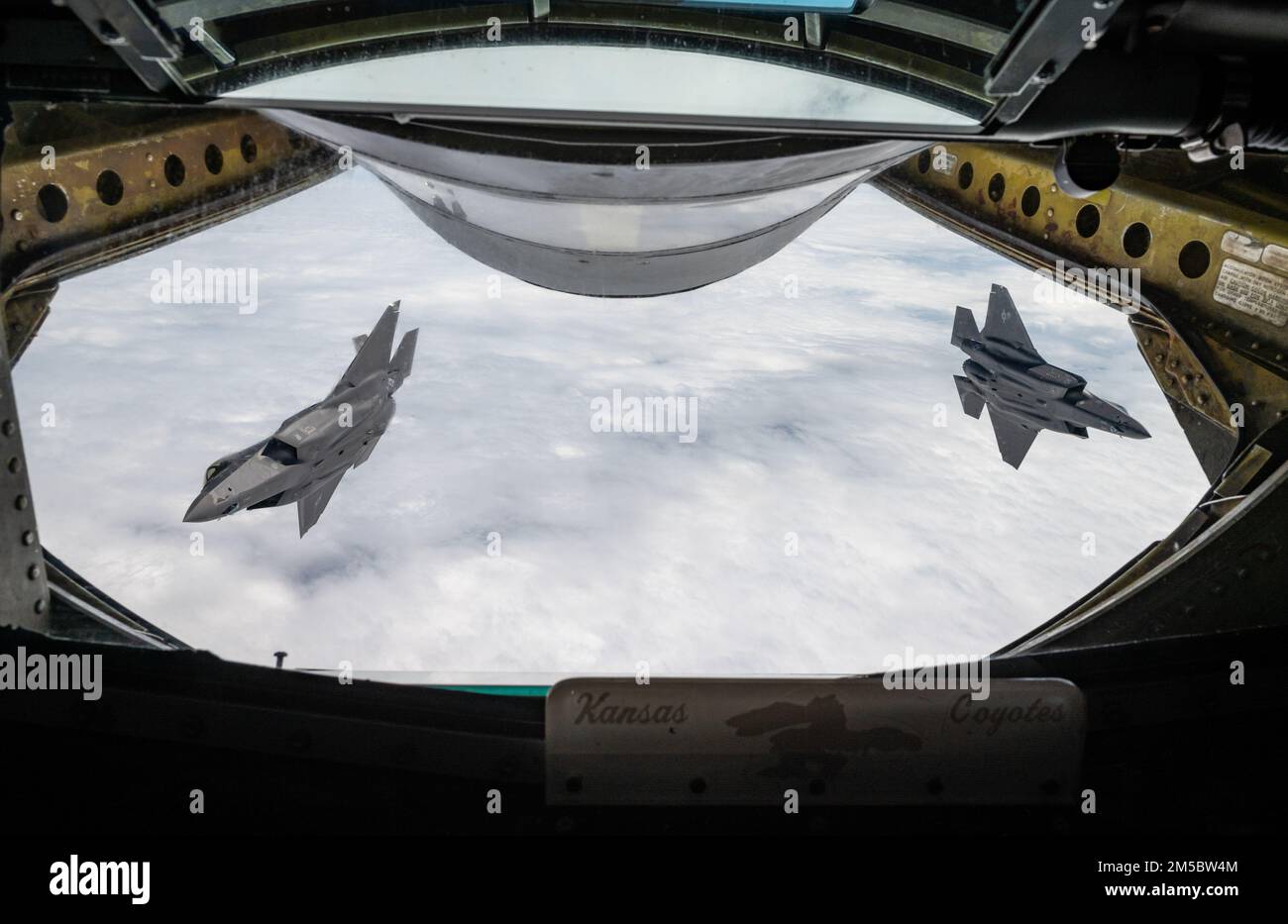 Two F-35A Lightning IIs from the 354th Fighter Wing, Eielson Air Force ...