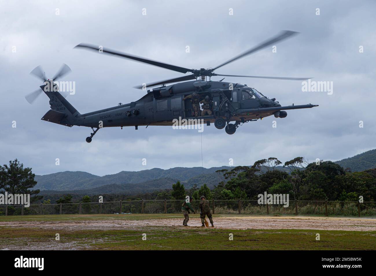 U.S. Marines and Navy corpsmen attending the Jungle Warfare Training ...