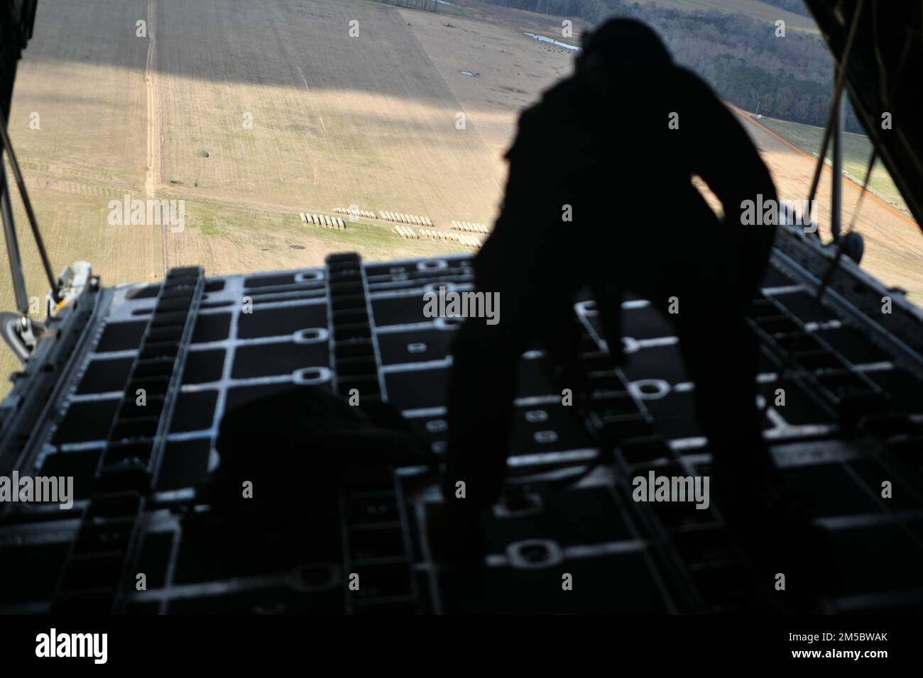 Staff Sgt. Gavin Riley, a loadmaster assigned to the 357th Airlift ...