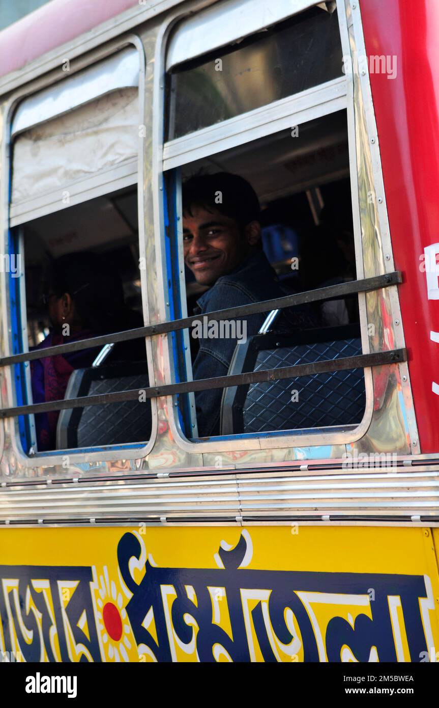 Indian public transportation hi-res stock photography and images - Alamy