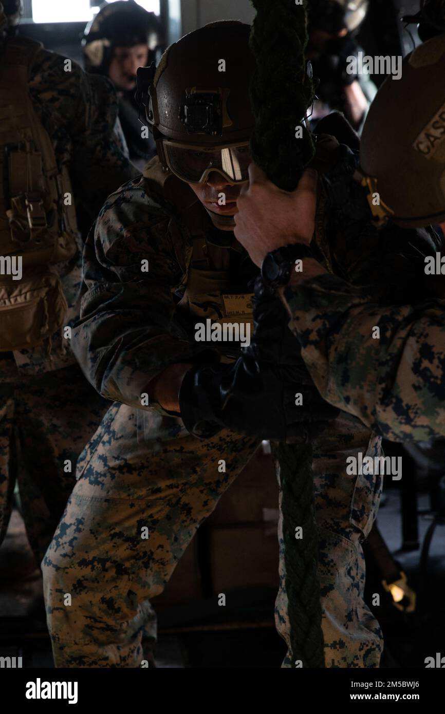 U.S. Marine Corps Lance Cpl. Ryan Helm, a machine gunner with Echo ...
