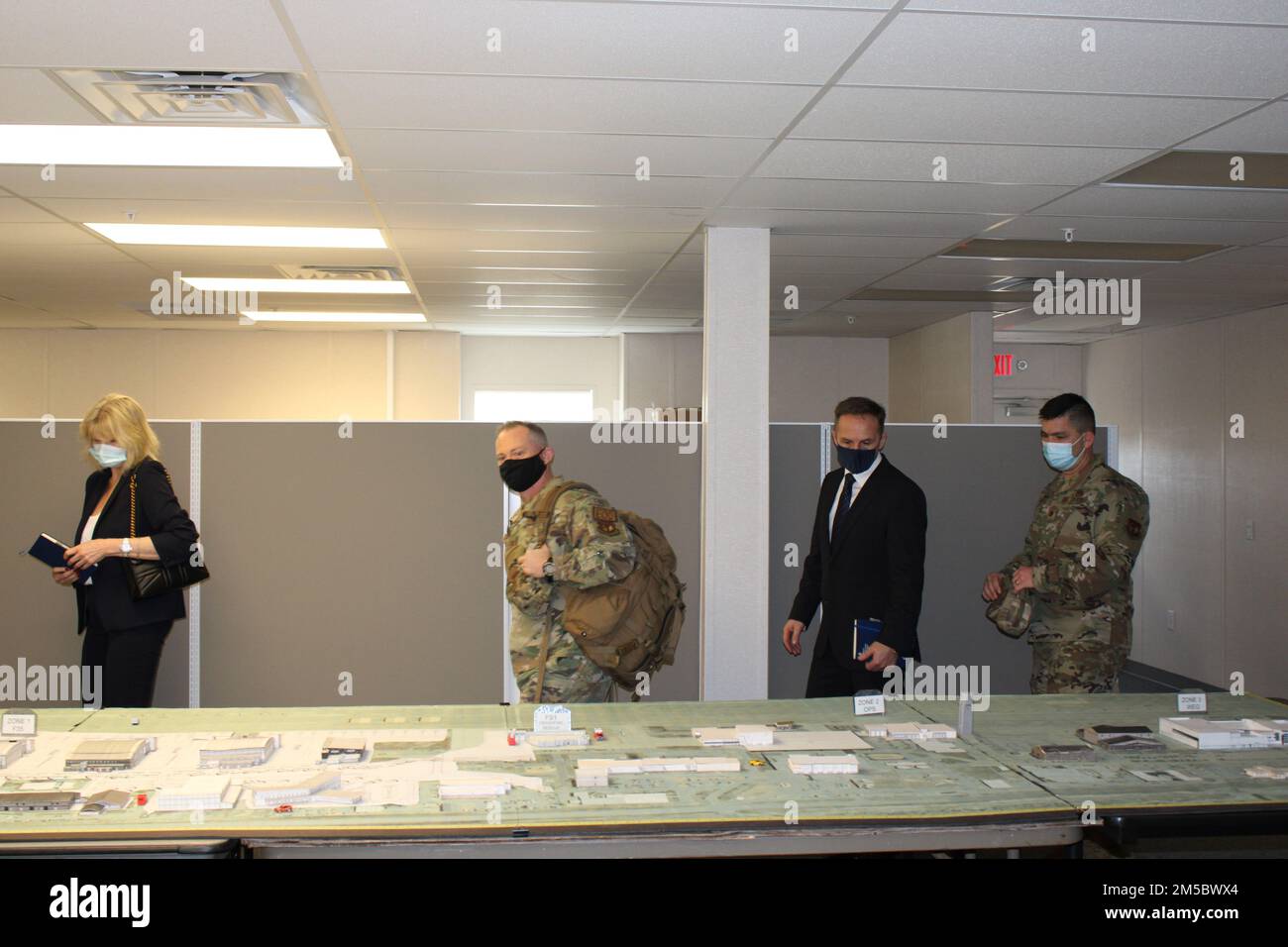 Visitors from the United Kingdom’s Defence Infrastructure Organization ...