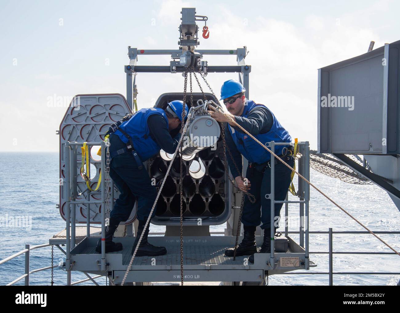 220224-N-WD859-1049 ATLANTIC OCEAN (Feb. 24 2022) Fire Controlman 2nd ...