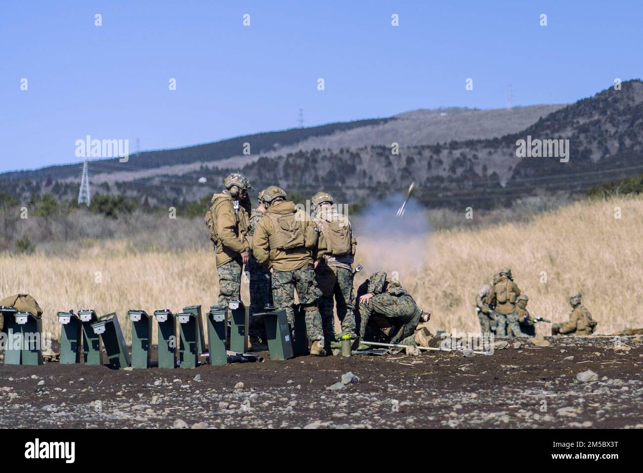 U.S. Marines with 1st Battalion, 3d Marines, 3d Marine Division conduct ...