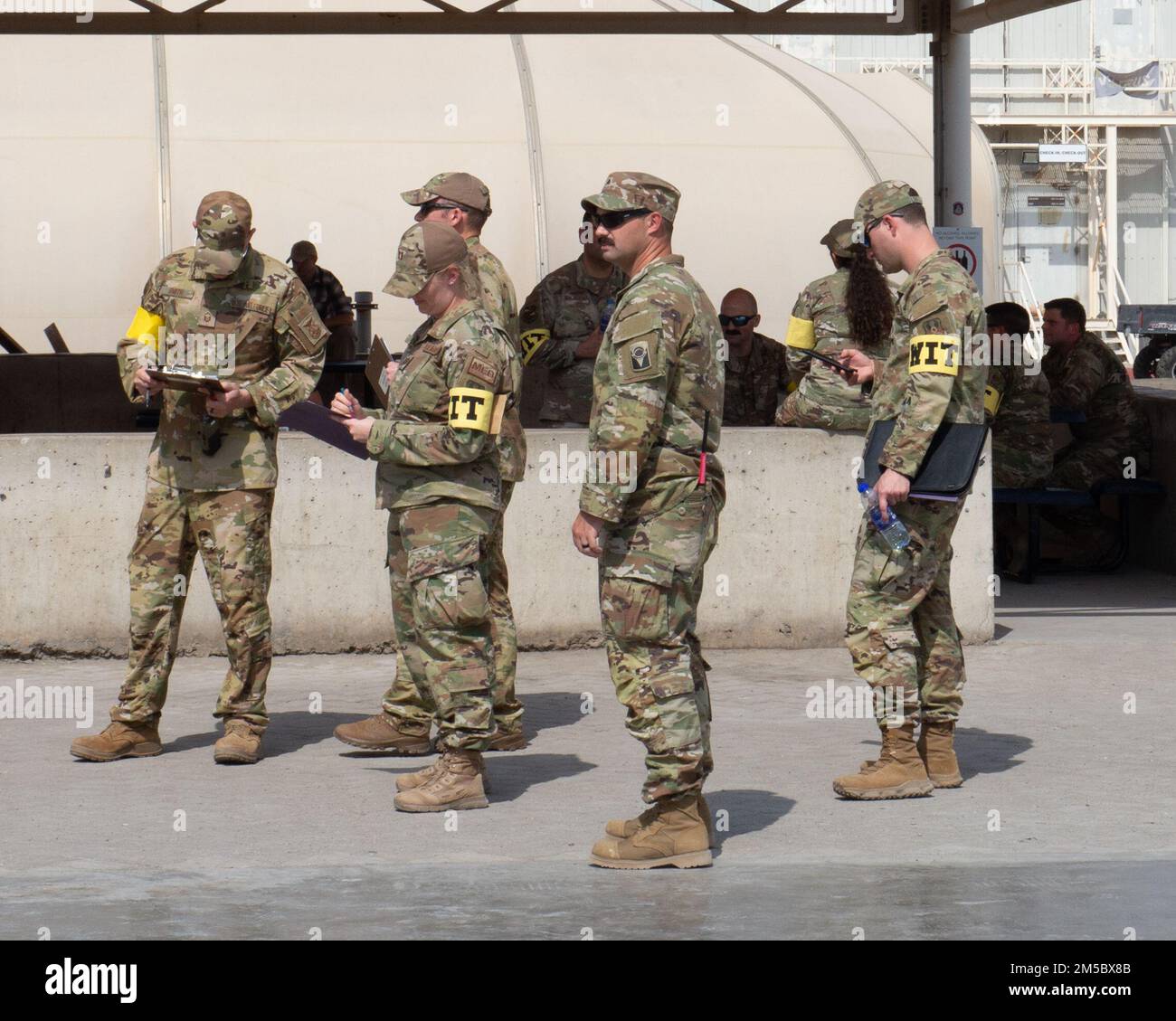 Members of the U.S. Air Force 380th Air Expeditionary Wing's inspection ...