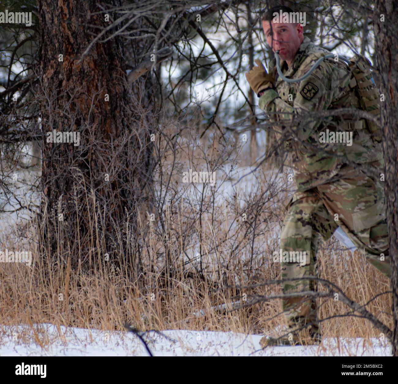 Cadet Bobby Wilkins, a junior assigned with the mountain Ranger ...
