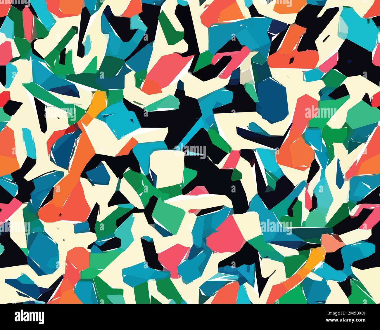 Colorful camouflage safari organic pattern. Illustration for wallpaper ...