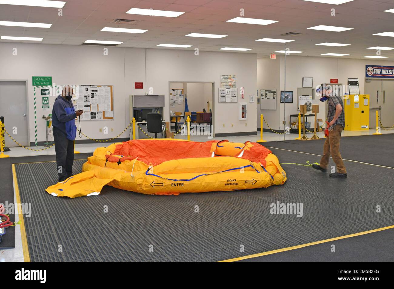 Matthew Miller, right, 572nd Commodities Maintenance Support Squadron ...