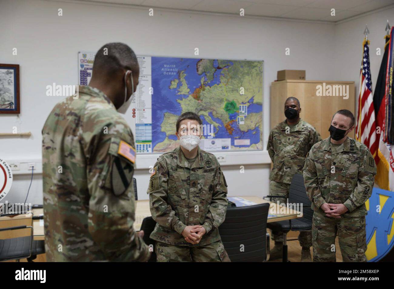 Army Maj. Gen. James Smith, commanding general of the 21st Theater Sustainment Command took a ...