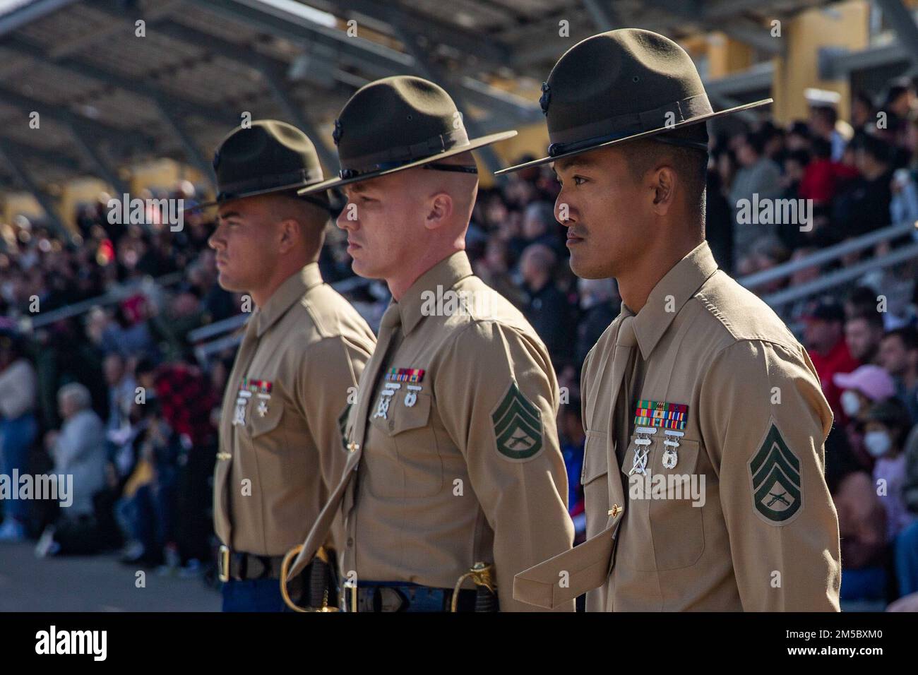 U.S. Marine Corps drill instructors with Lima Company, 3rd Recruit ...