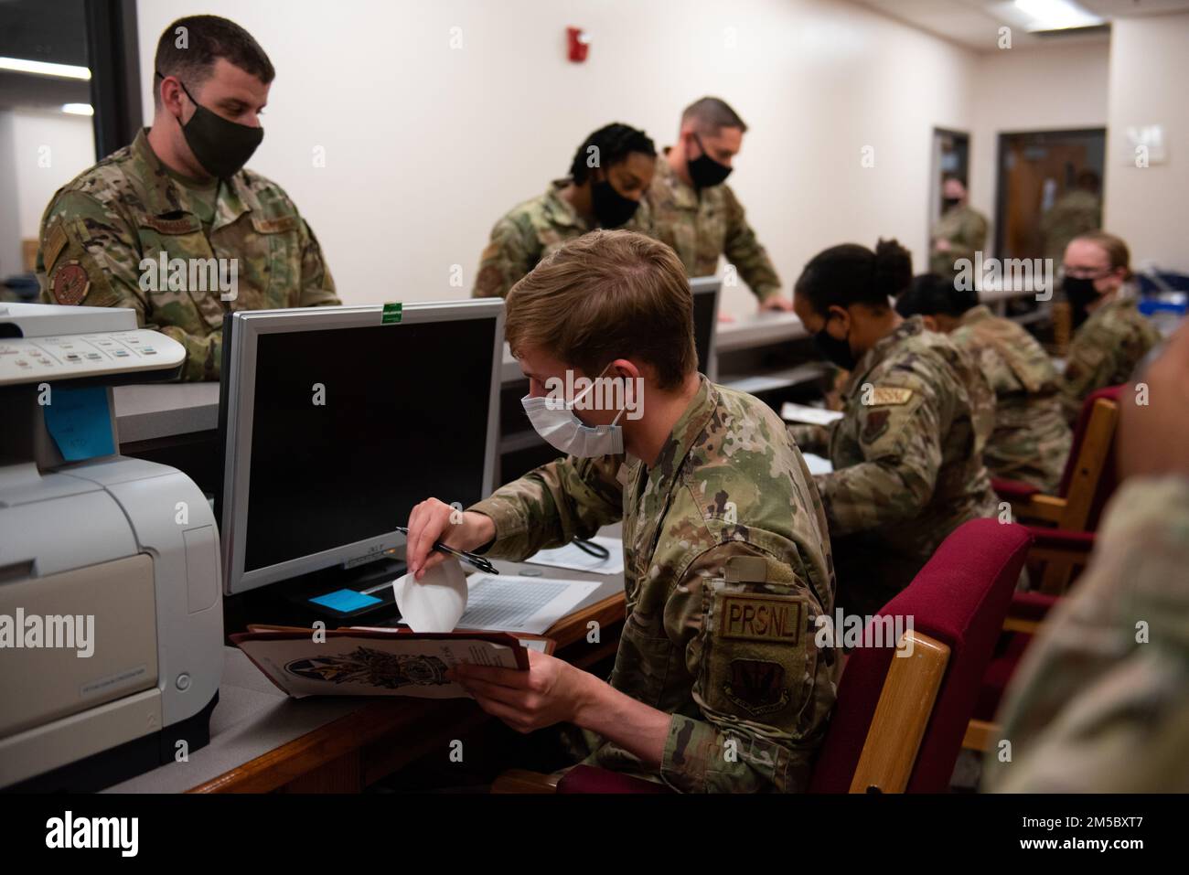 The Deployment Control Center staff assists Airmen through the pre ...