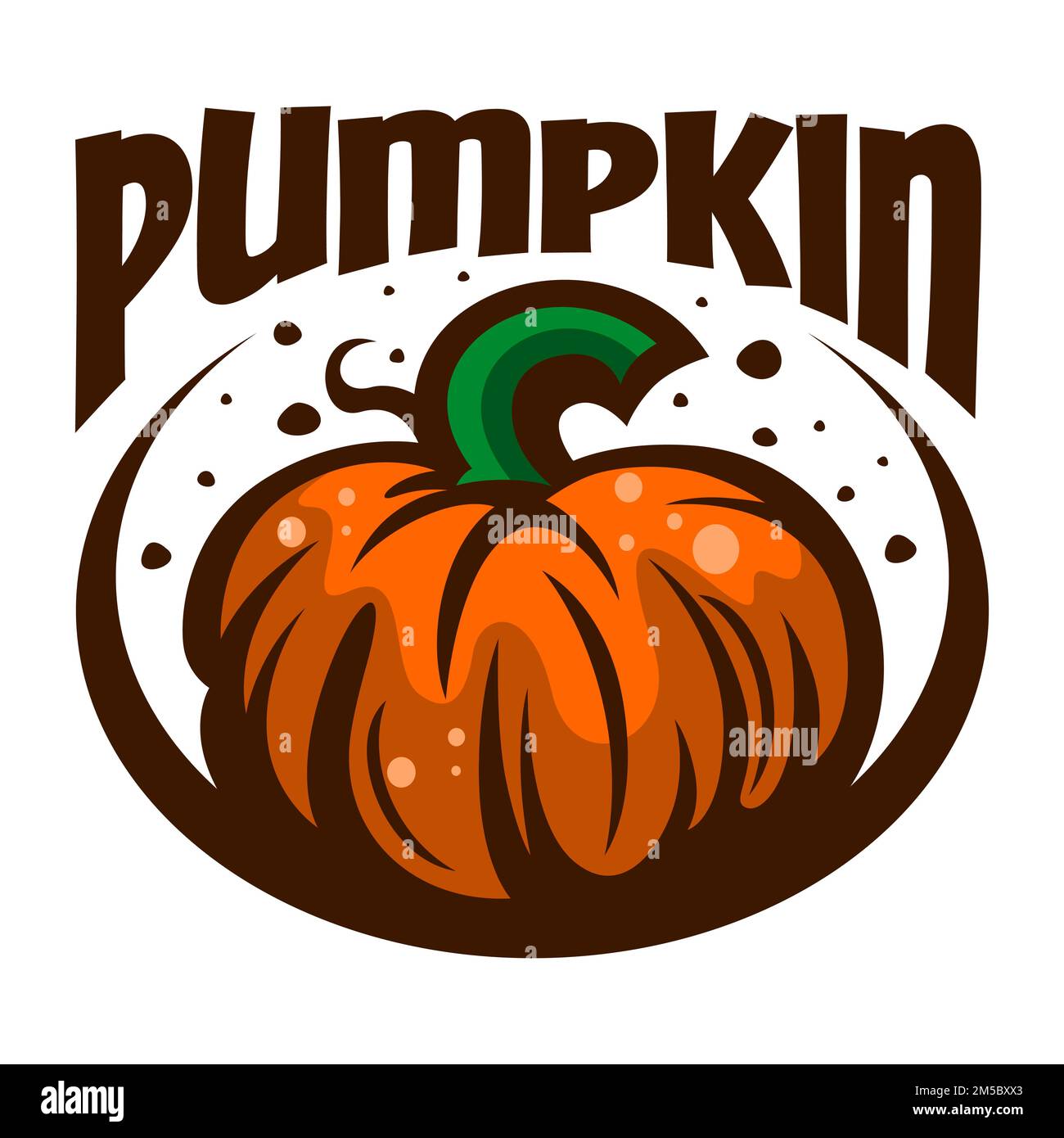 Modern and delicious vegetable pumpkin logo Stock Vector Image & Art ...