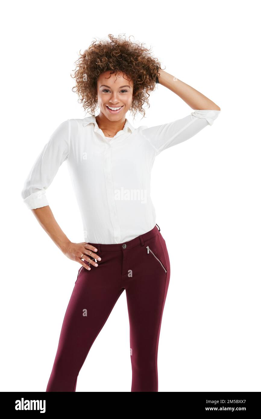 Confidence is the ultimate style staple. Studio portrait of a confident ...