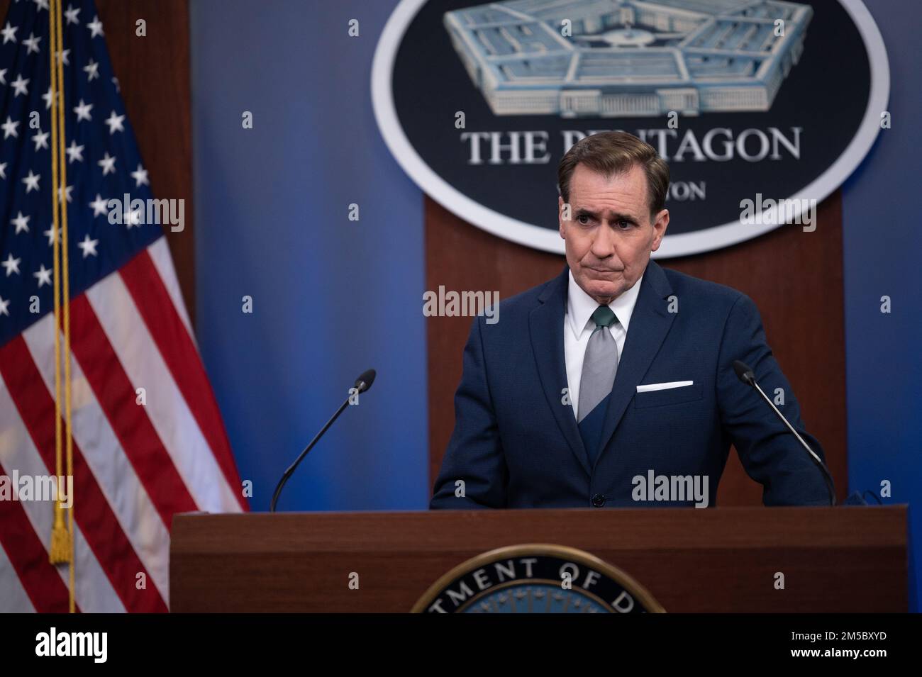 Pentagon Press Secretary John F. Kirby holds a press briefing, the ...