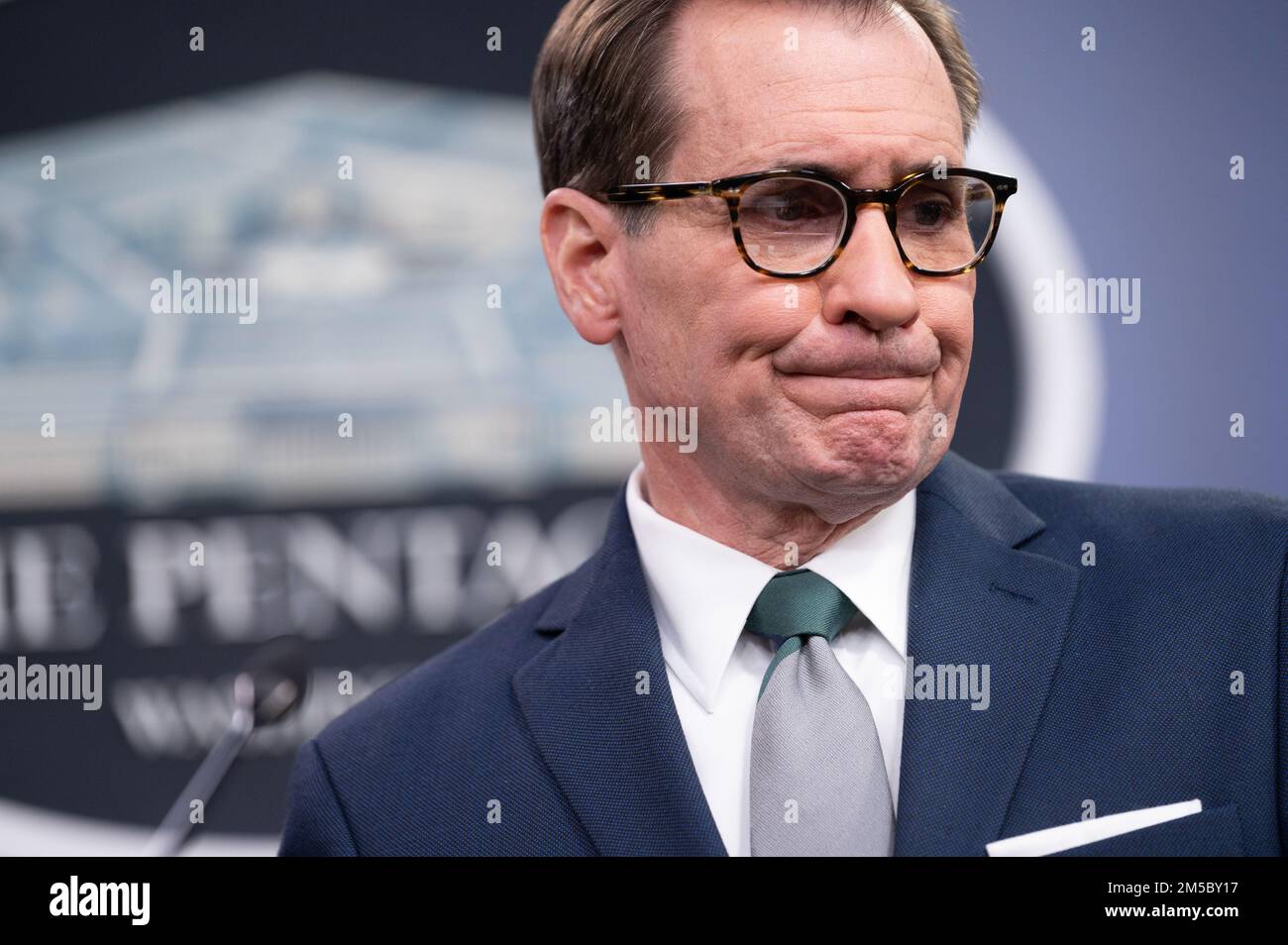 Pentagon Press Secretary John F. Kirby holds a press briefing, the ...