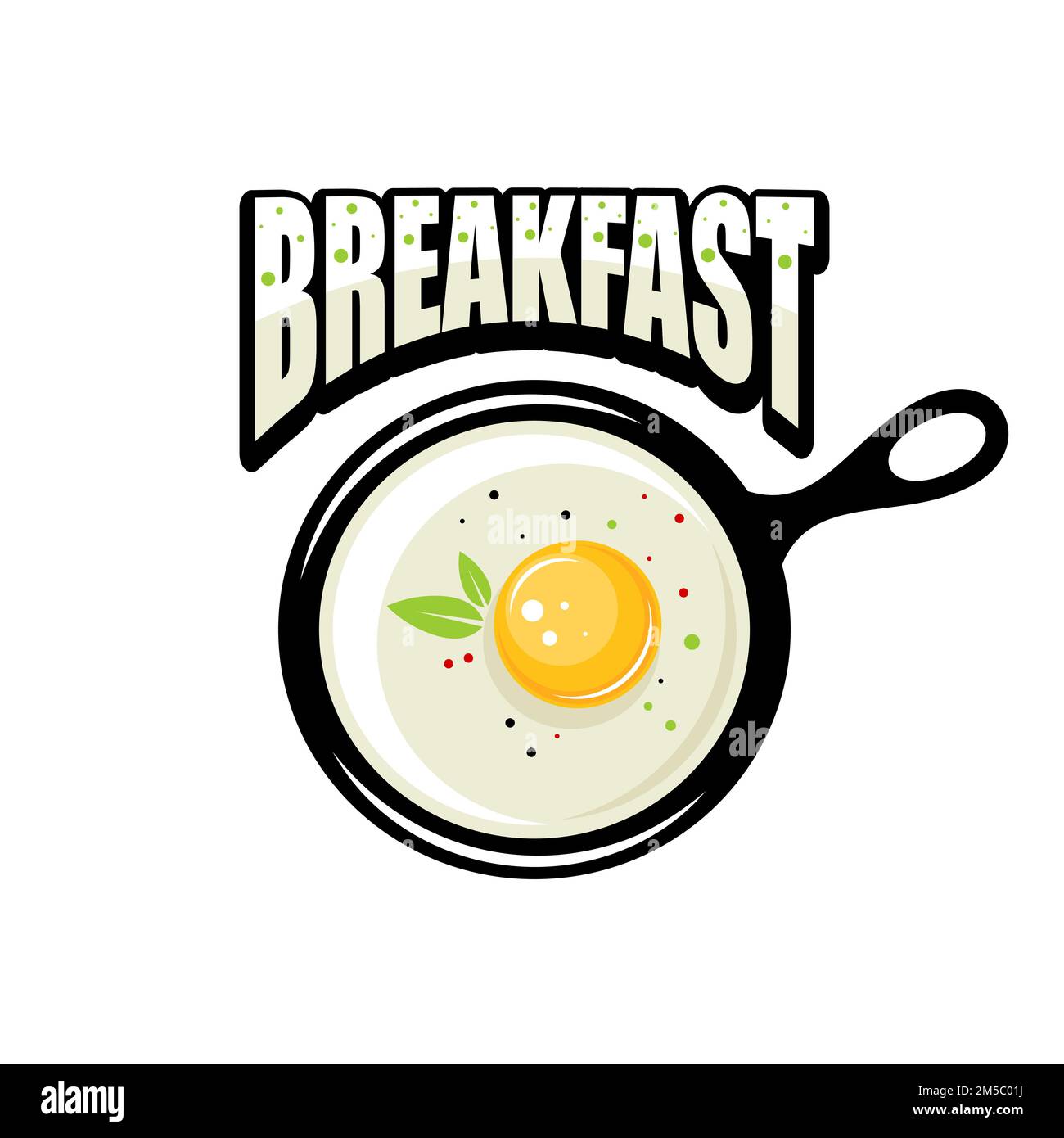 Hot frying egg in Stock Vector Images - Alamy