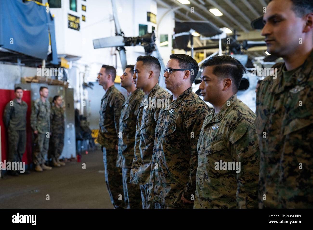 PACIFIC OCEAN (Feb. 24, 2022) U.S. Navy Sailors assigned to the 11th ...