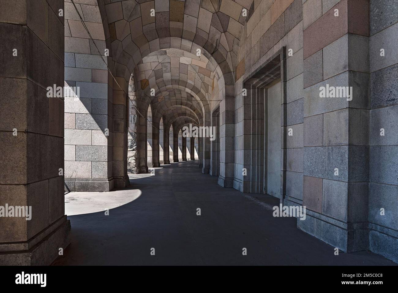 Arcade of the Congress Hall, unfinished National Socialist monumental ...