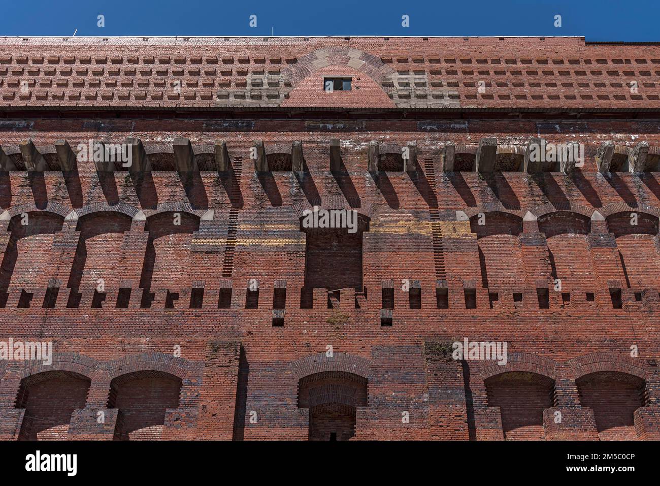 Detail of the masonry of the Congress Hall in the inner courtyard ...