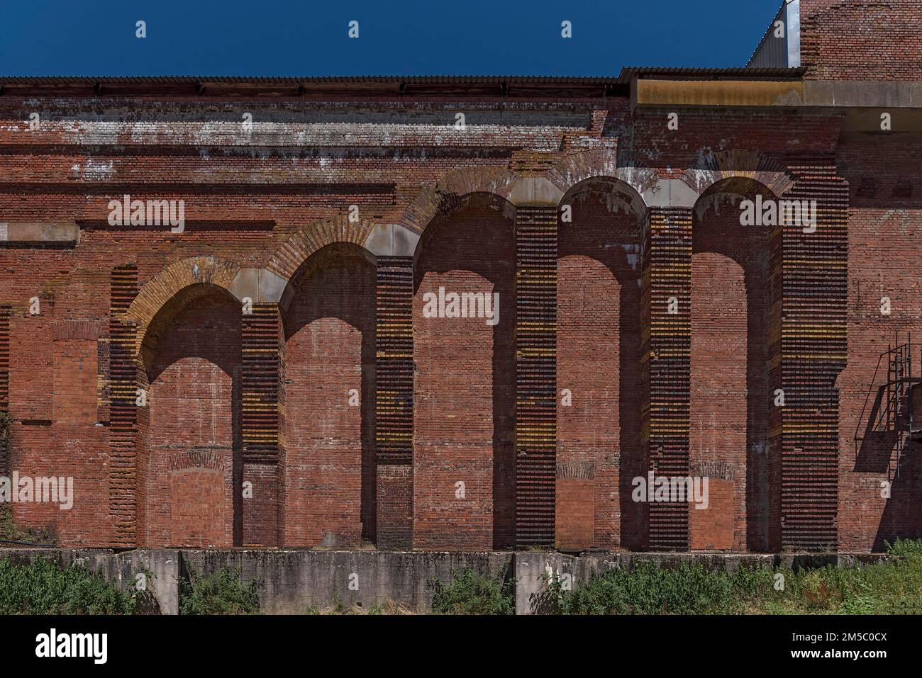 Detail of the masonry of the Congress Hall in the inner courtyard ...
