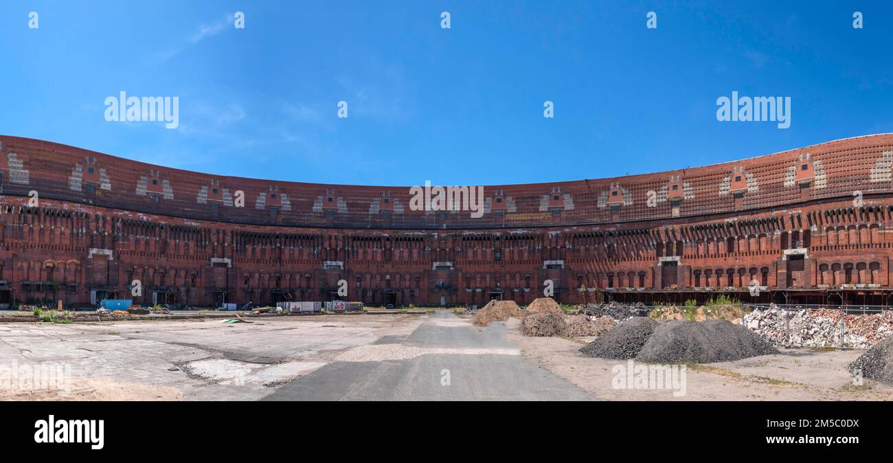 Inner courtyard of the Congress Hall, unfinished National Socialist ...