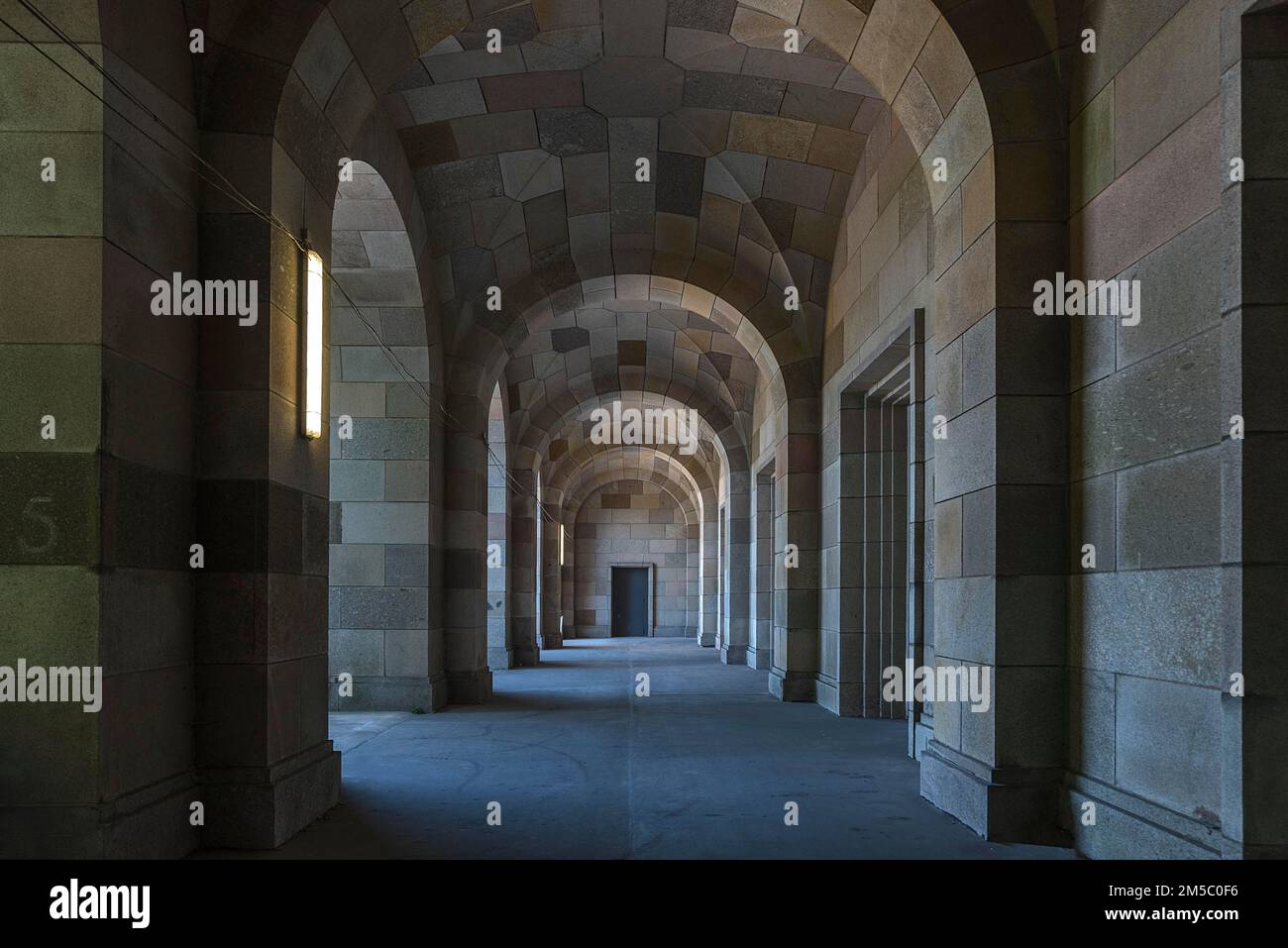 Arcade of the Congress Hall, unfinished National Socialist monumental ...