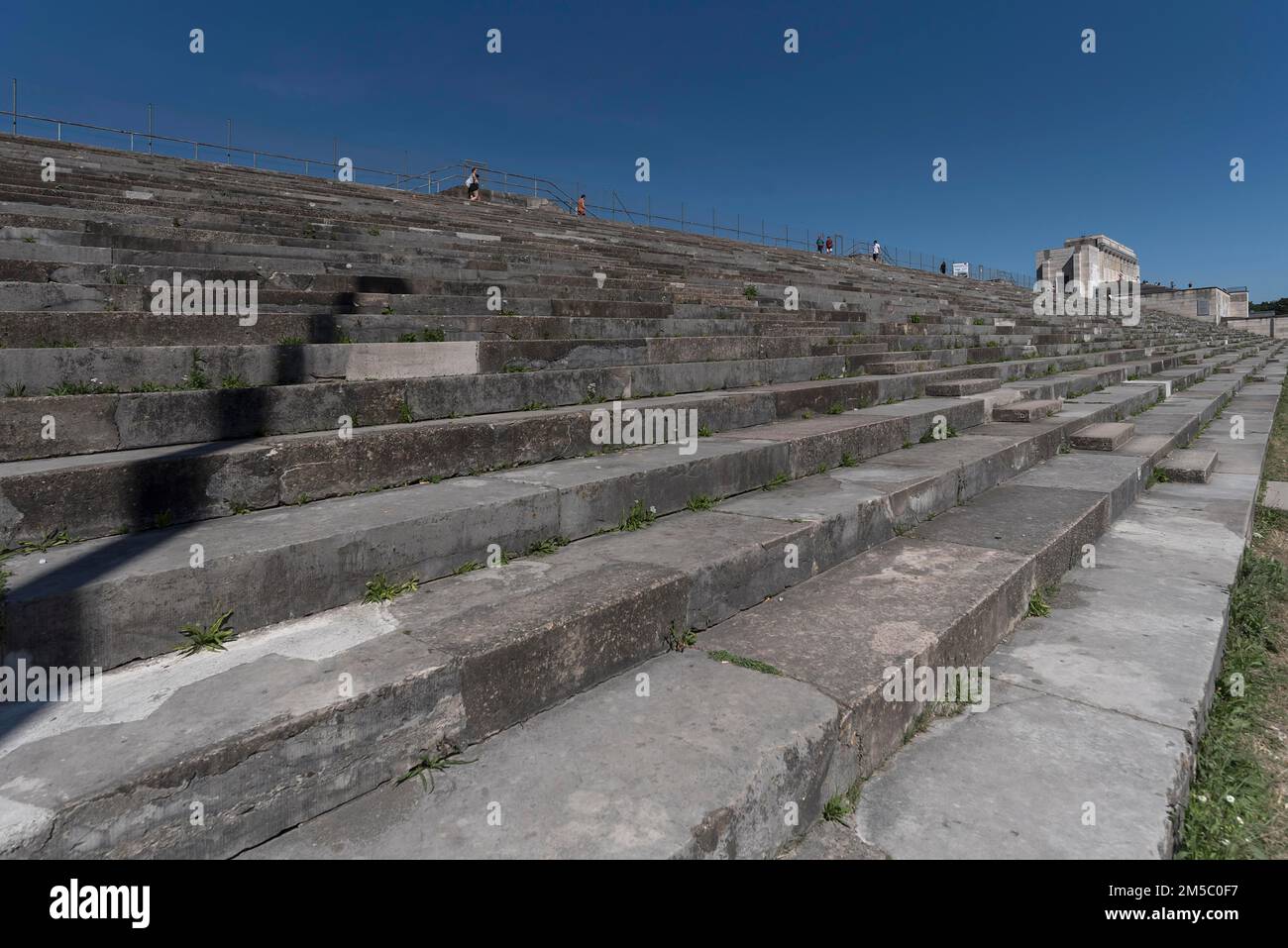 Steps with the Zeppelin Main Stand, at the former marching grounds of ...