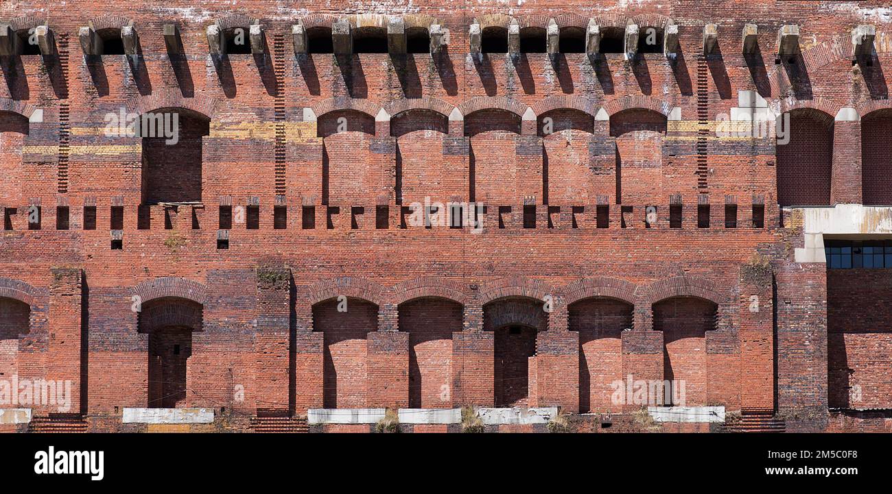Detail of the masonry of the Congress Hall in the inner courtyard ...
