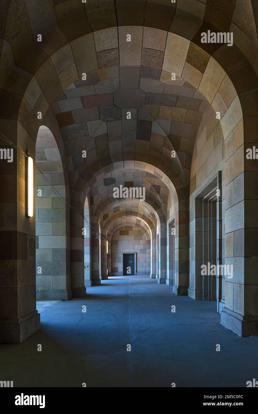 Arcade of the Congress Hall, unfinished National Socialist monumental ...
