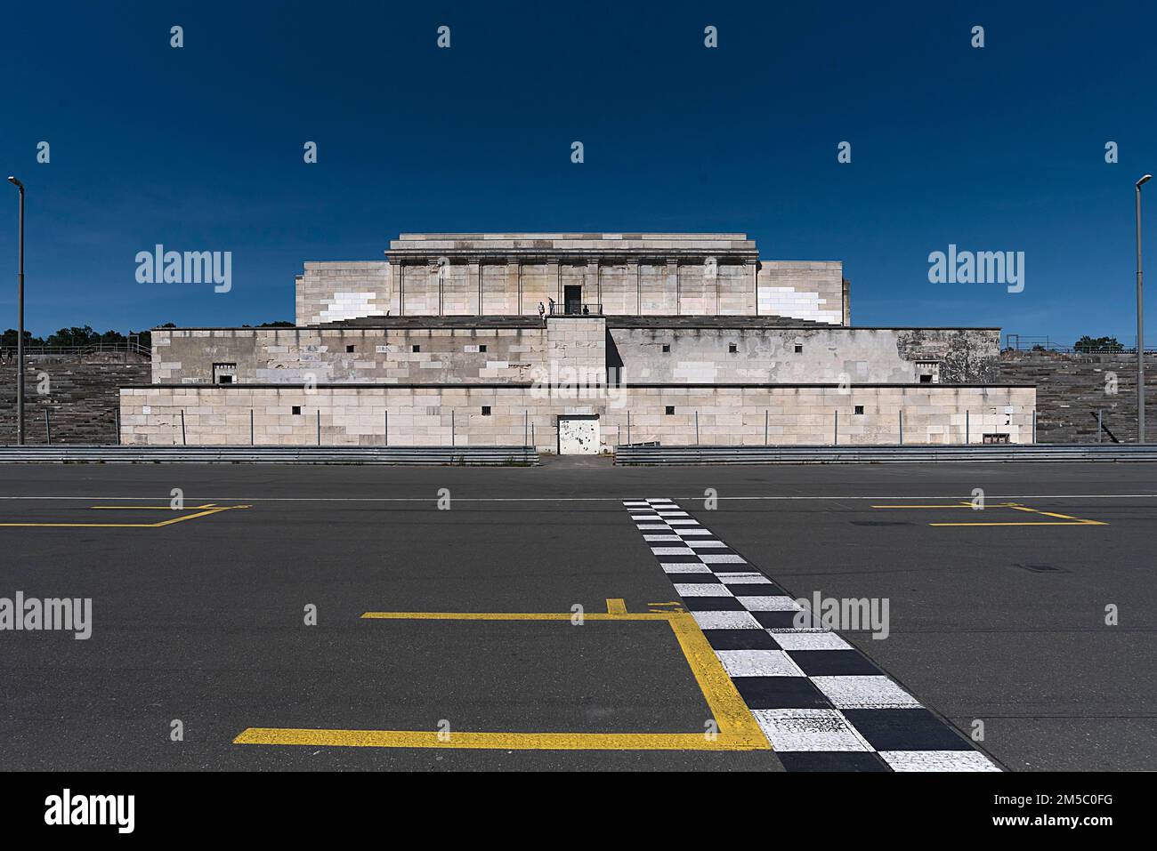 Zeppelin Main Stand, former National Socialist parade ground at the ...