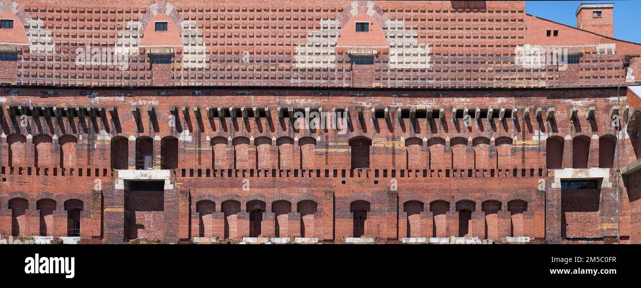 Detail of the masonry of the Congress Hall in the inner courtyard ...