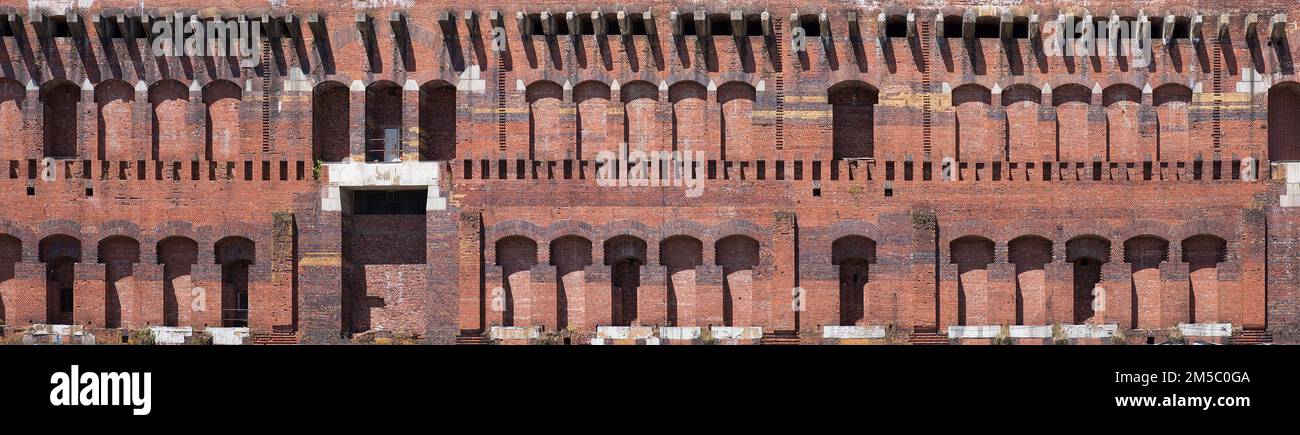 Detail of the masonry of the Congress Hall in the inner courtyard ...