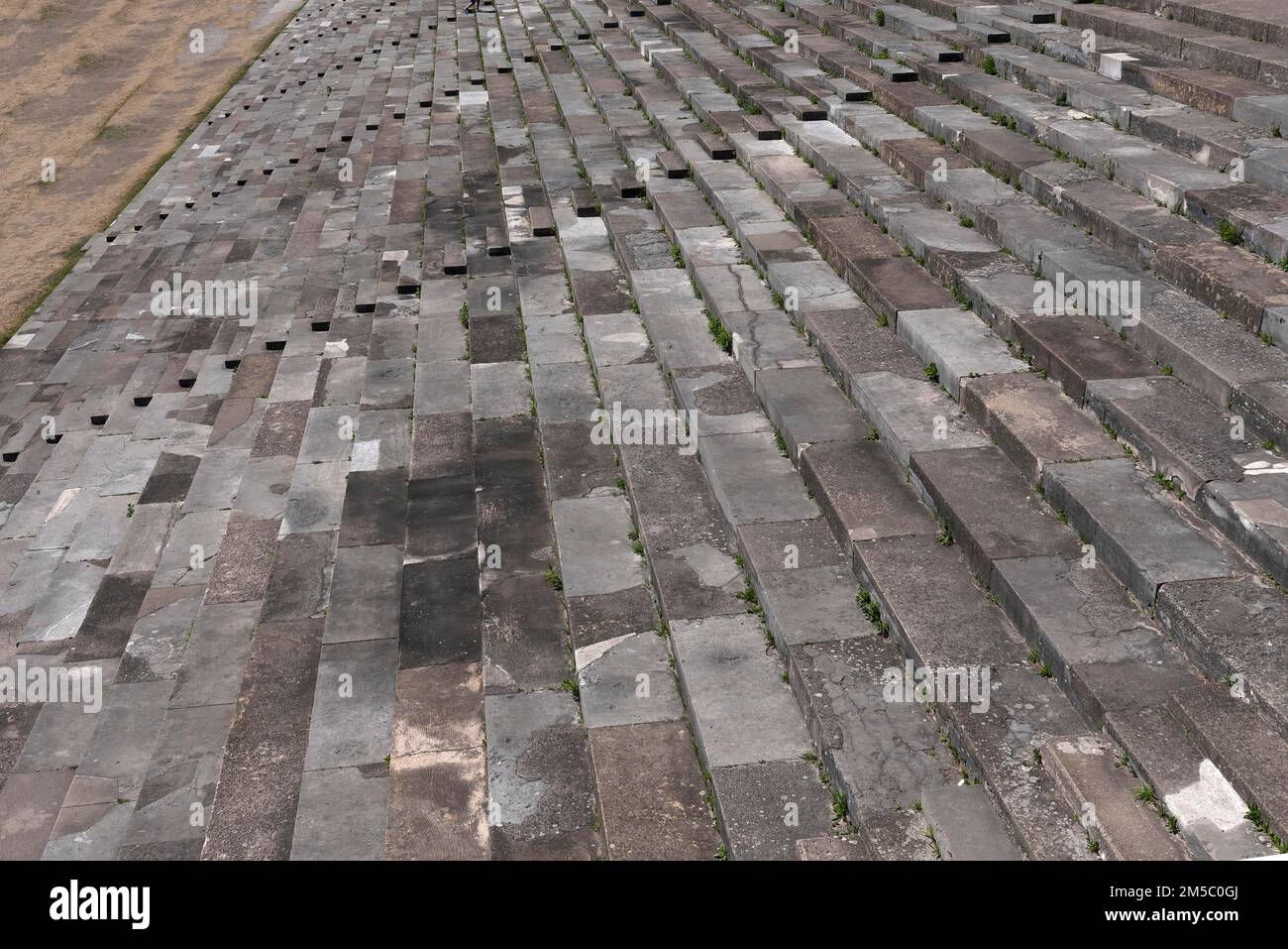 Steps at the Zeppelin Main Stand, at the former parade ground of the ...