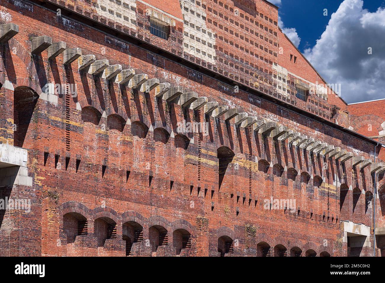 Detail of the masonry of the Congress Hall in the inner courtyard ...