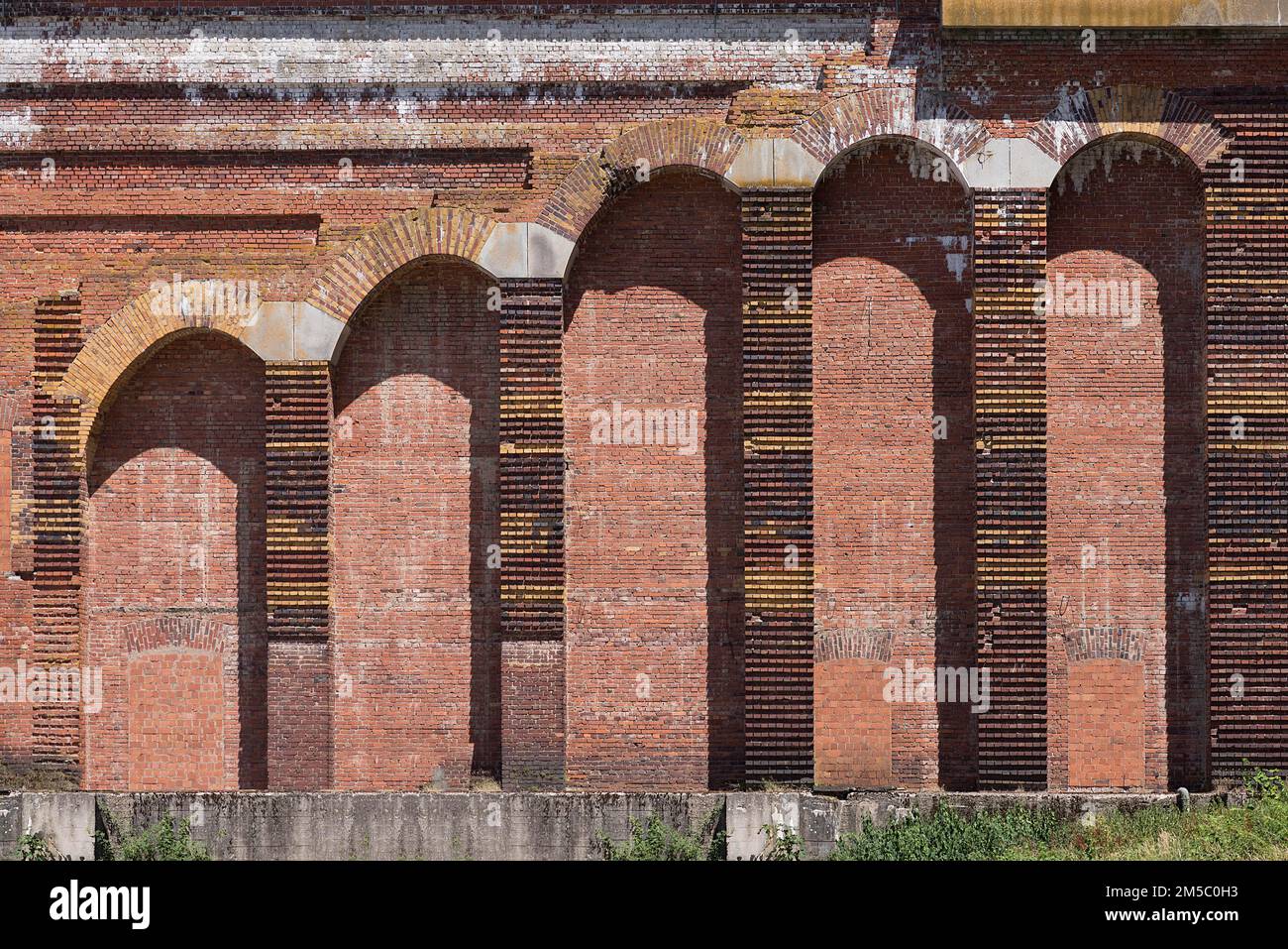 Detail of the masonry of the Congress Hall in the inner courtyard ...