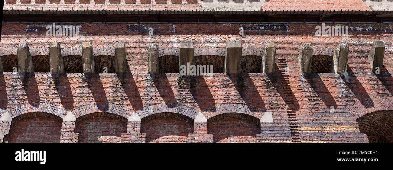 Detail of the masonry of the Congress Hall in the inner courtyard ...