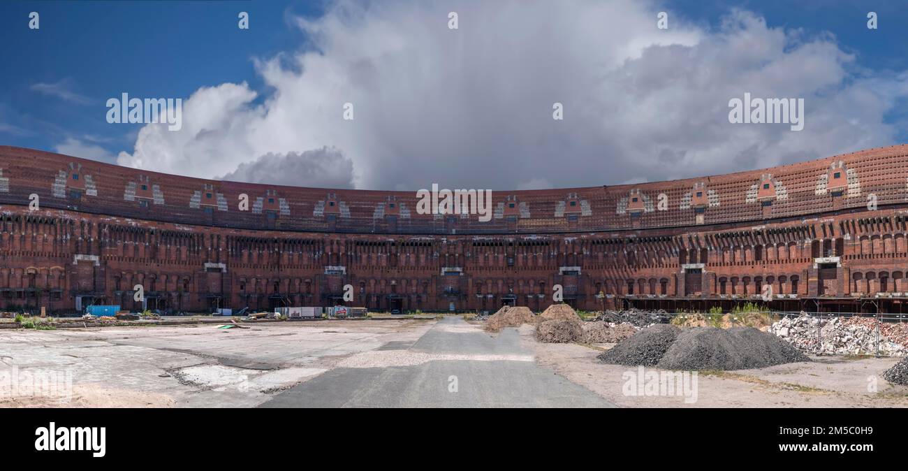 Inner courtyard of the Congress Hall, unfinished National Socialist ...