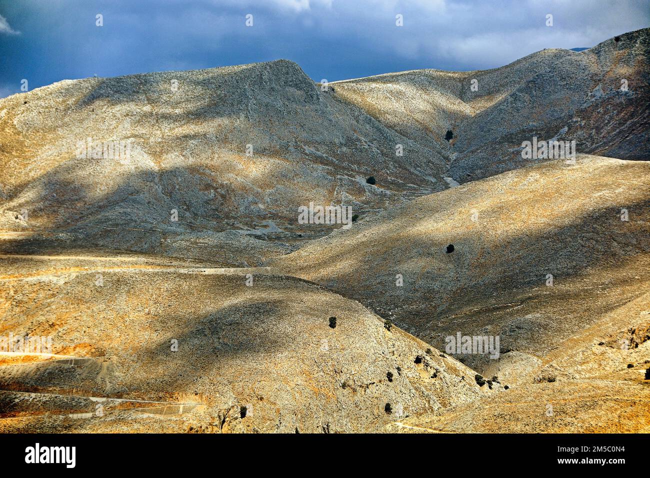 Mountains, mountain structures with shade, South Crete, Crete, Greece ...