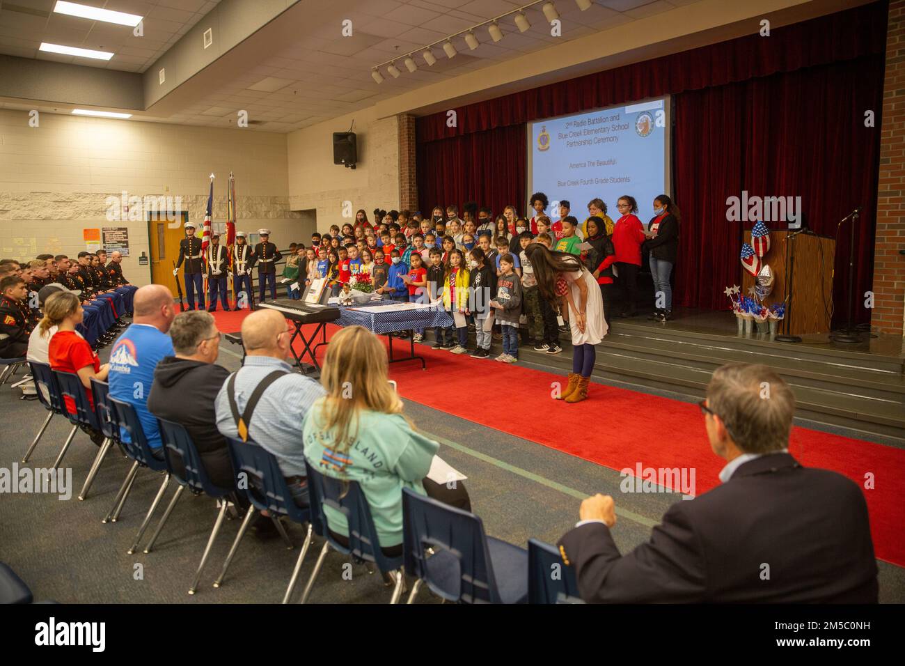 2nd Radio Battalion conducts an Adopt-A-School Ceremony with the Blue ...