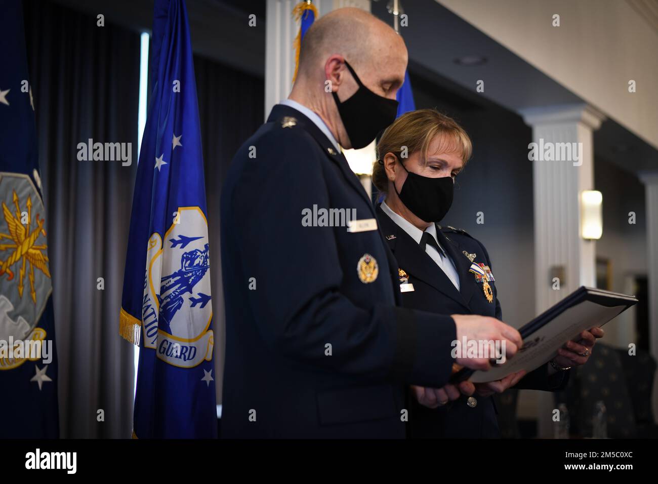 U.S. Air Force Vice Chief of Staff Gen. David W. Allvin presents Maj ...