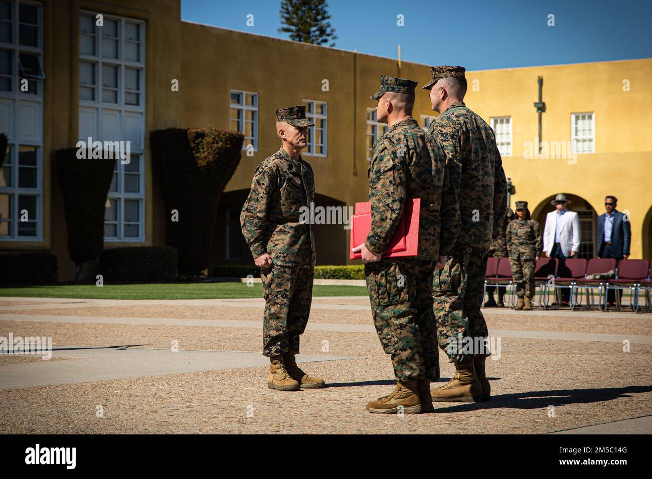 U.S. Marine Corps Sgt. Maj. Carlos M. Murcia, the outgoing sergeant ...