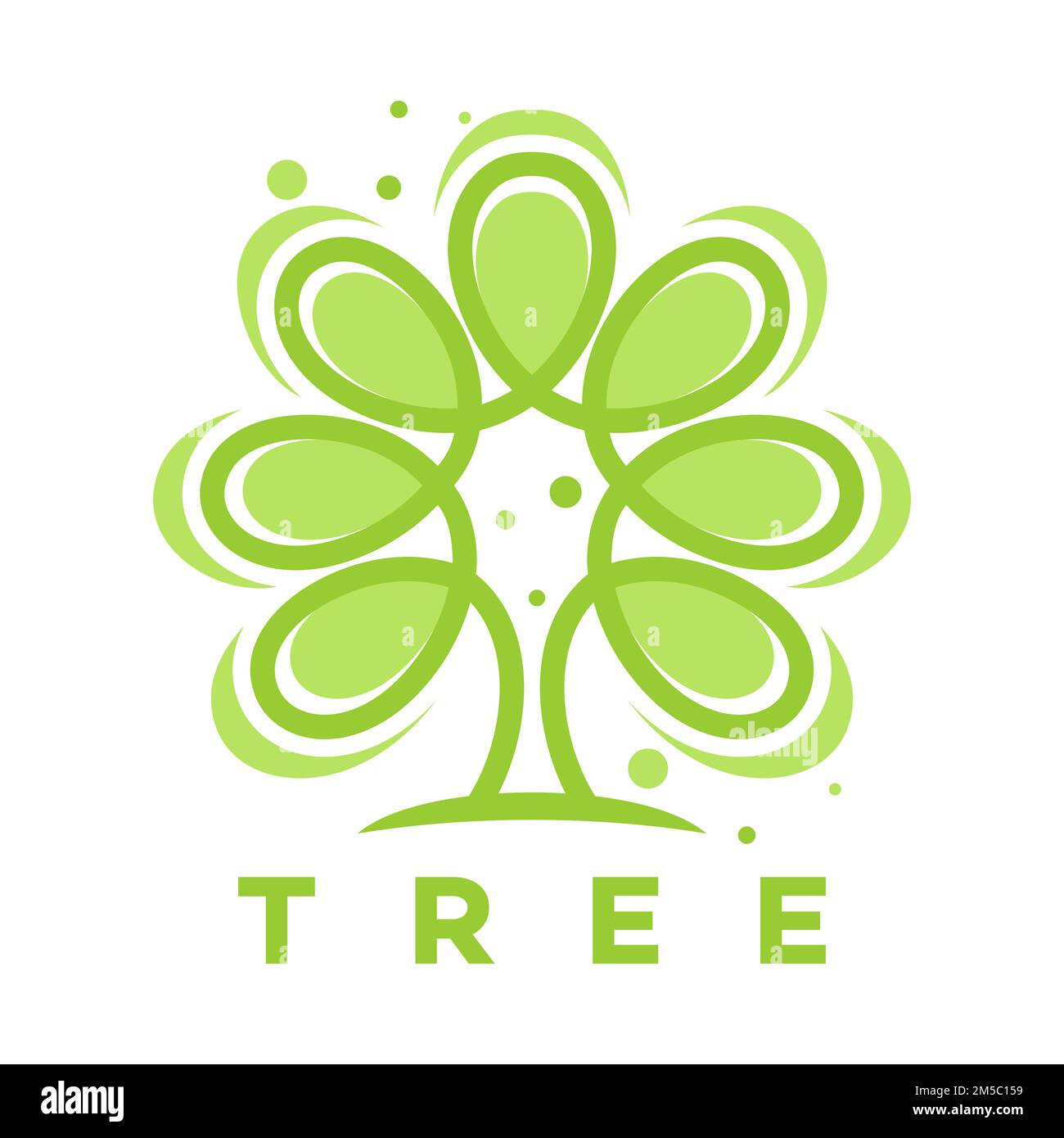 Abstract tree and flower logo Stock Vector Image & Art - Alamy