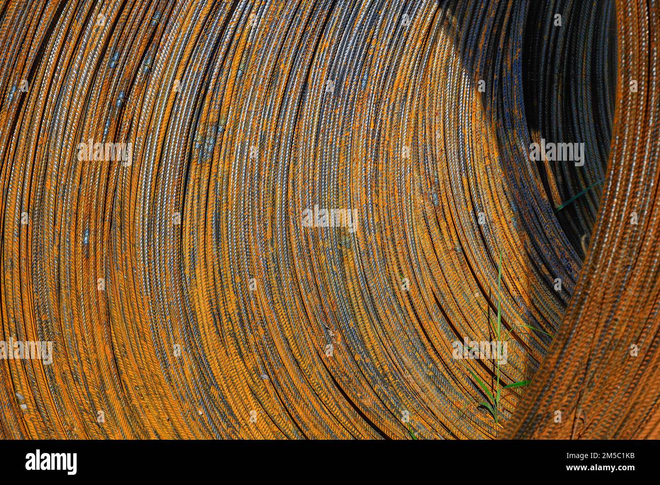 Rusted reinforcing steel, Kempten, Allgaeu, Bavaria, Germany Stock ...