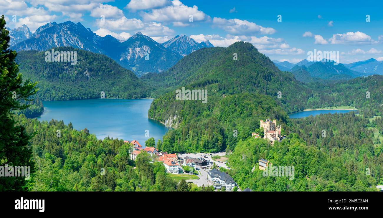 Hohenschwangau Castle, Romantic Road, Ostallgaeu, Bavaria, Germany ...