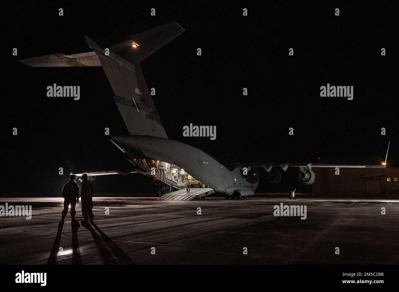 U.S. Airmen assigned to the 172nd Airlift Wing (AW) and U.S. Army ...