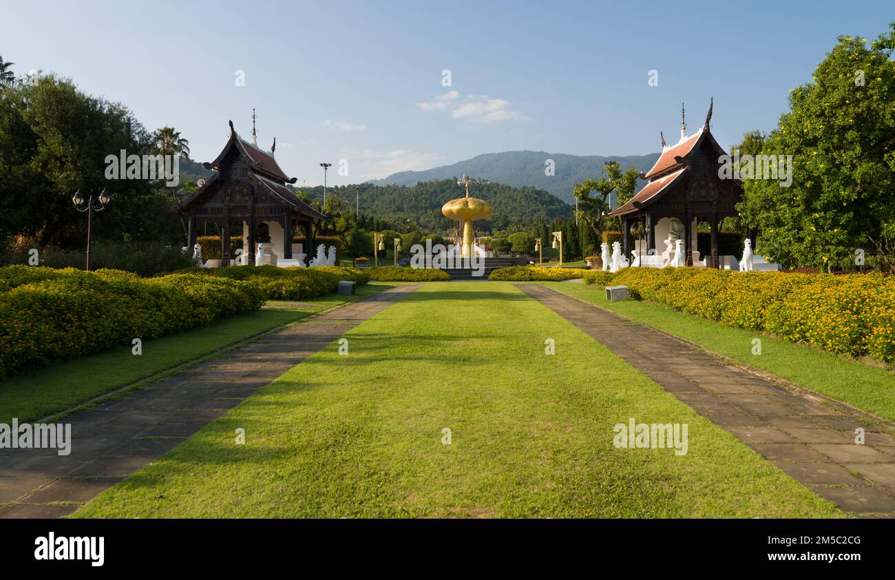 Chiang Mai, Thailand. 9 November 2022. Royal Flora Ratchaphruek park ...