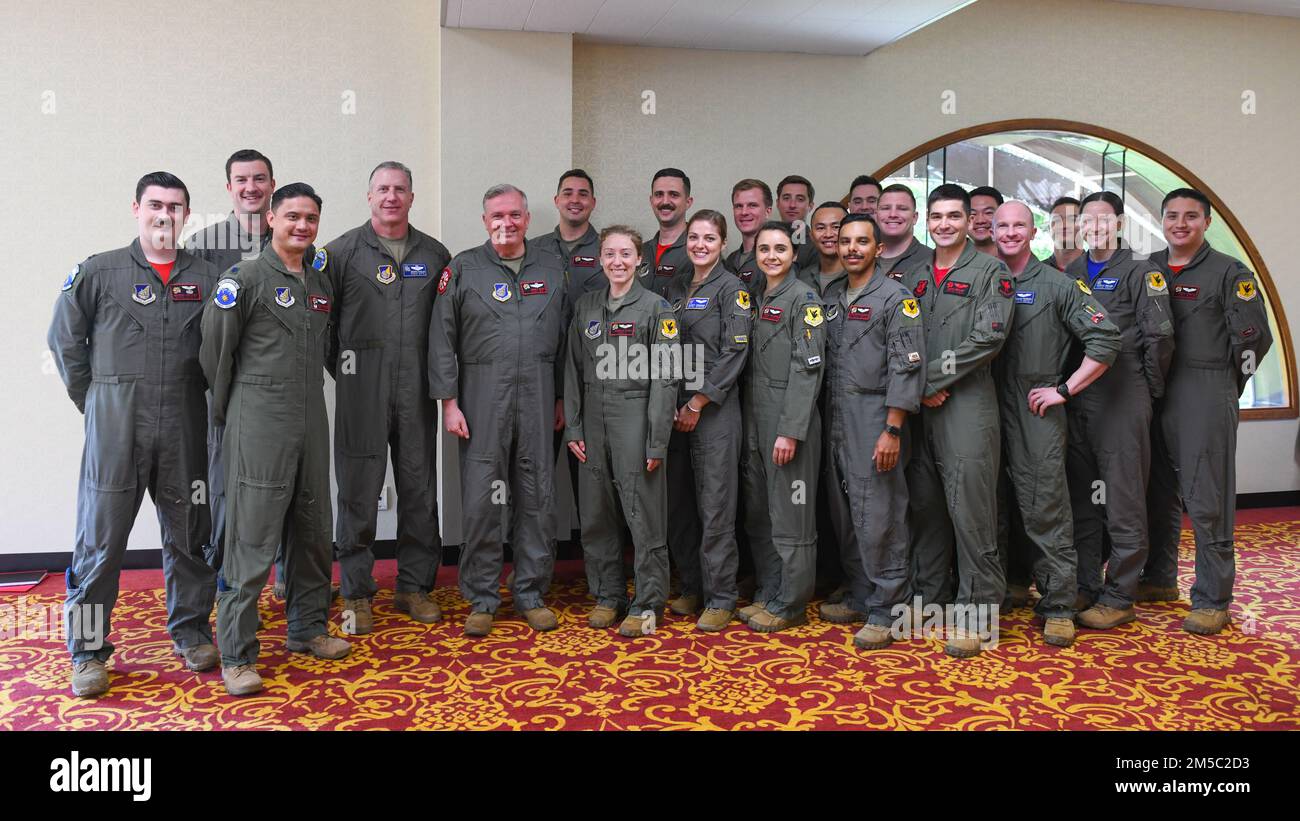 U.S. Air Force Lt. Gen. Ricky Rupp, 5th Air Force Commander, and Brig ...