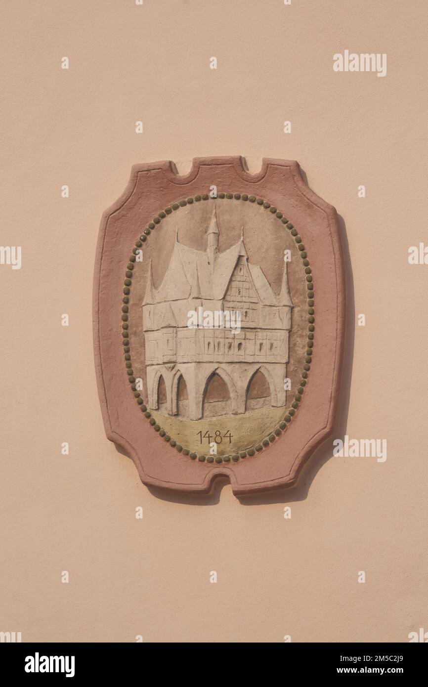 Replica, illustration and miniature of the German Goldsmith's House ...